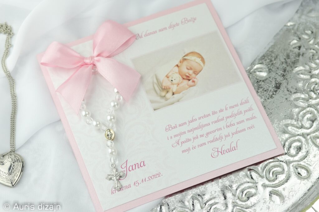 K04 - Zahvalnice za krštenje - Auris dizajn
