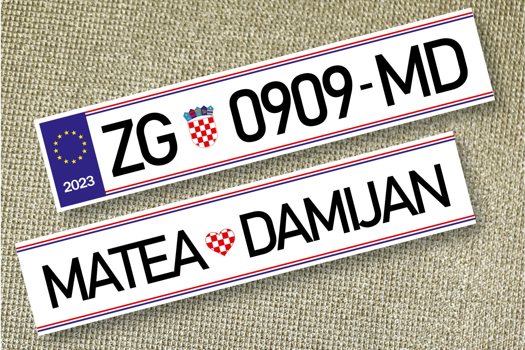 Auto tablice - Auris dizajn